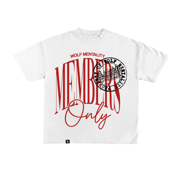 Members Only "Premium" Oversized Tee – WolfMentalityClothing